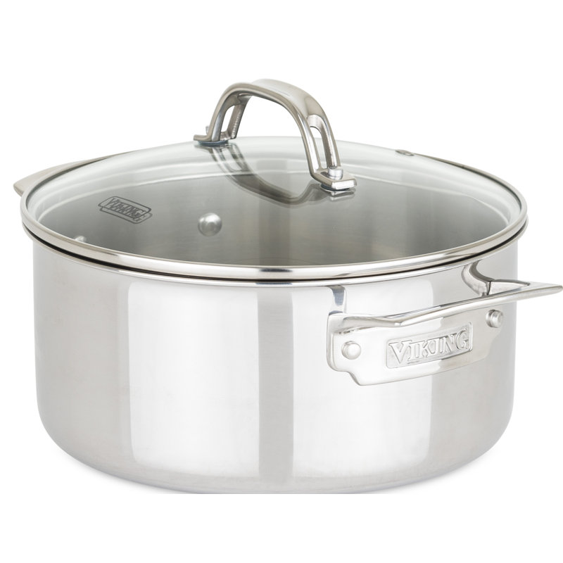 Viking 3-Ply 17 Piece Stainless Steel Cookware Set & Reviews | Wayfair