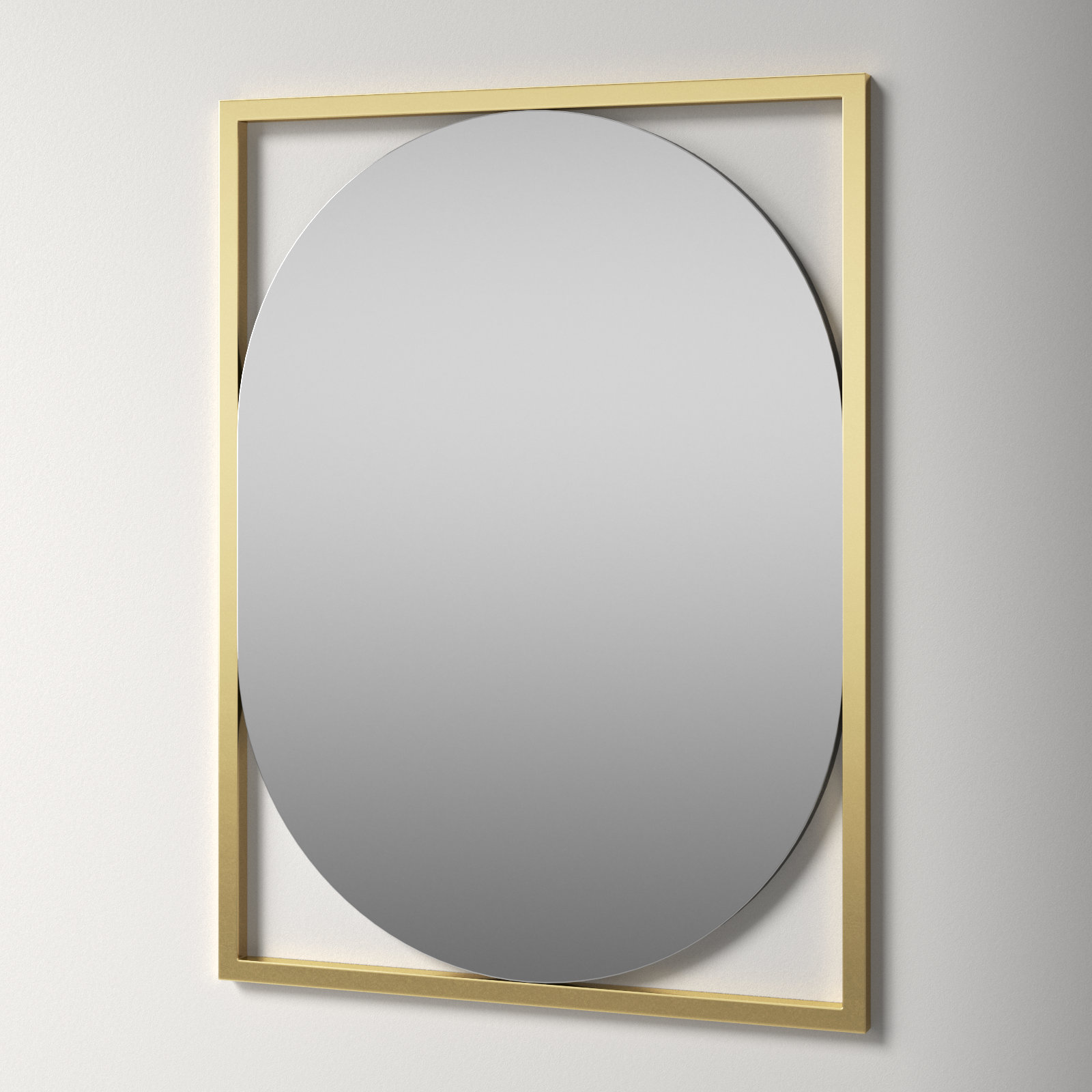 AllModern Amita Metal Rectangle Wall Mirror | Wayfair