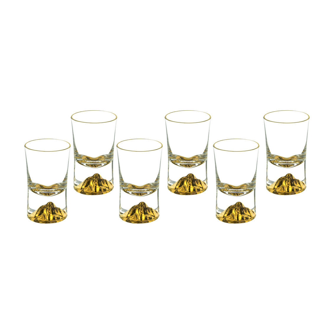 Godinger Silver Art Co Sierra Gold Shot Glass Set | Wayfair