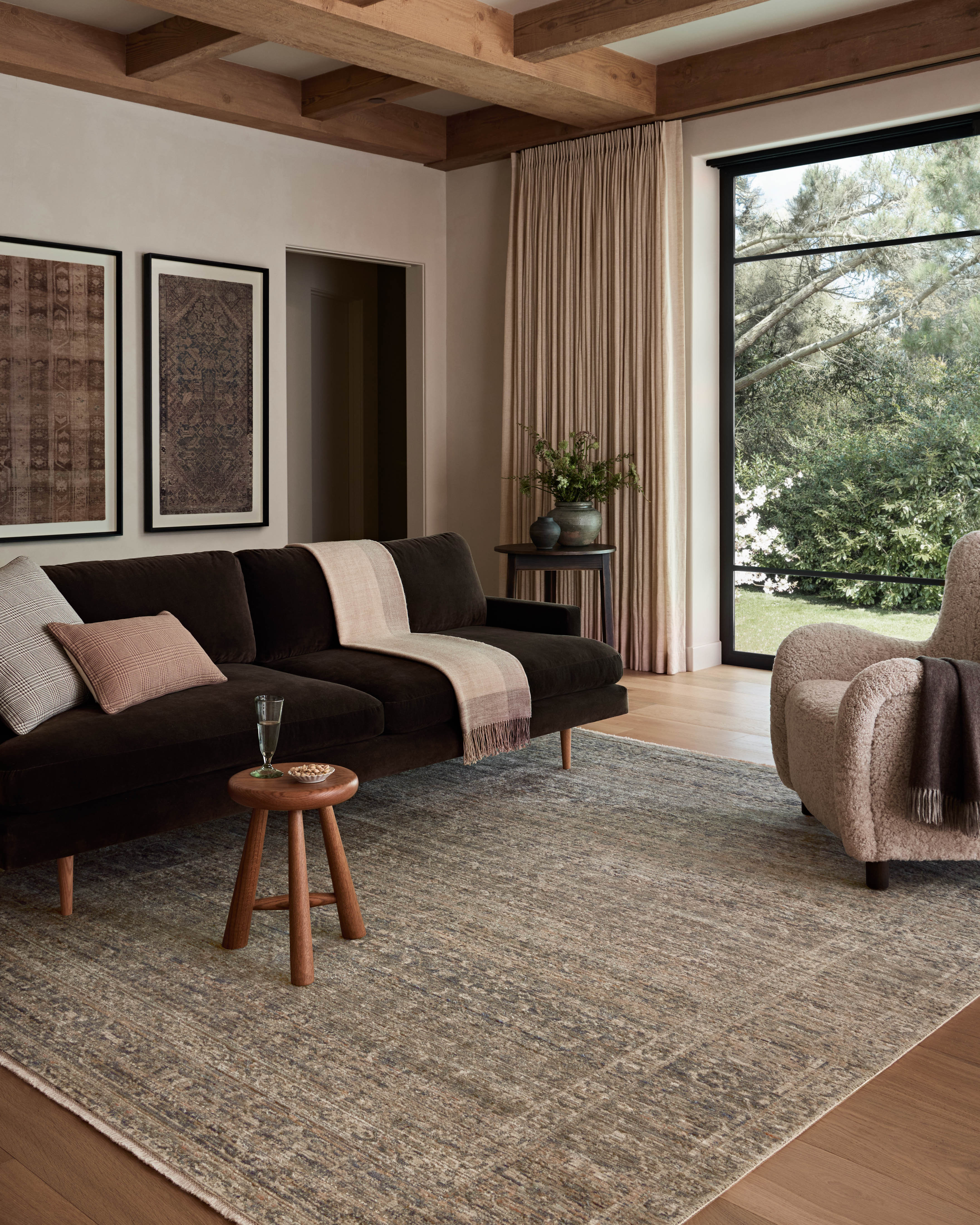 Amber Lewis x Loloi Molly Navy / Blush Area Rug & Reviews - Wayfair Canada