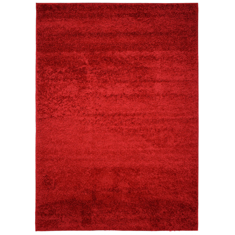 Ebern Designs Jarquavius Machine Woven Red Rug | Wayfair.co.uk