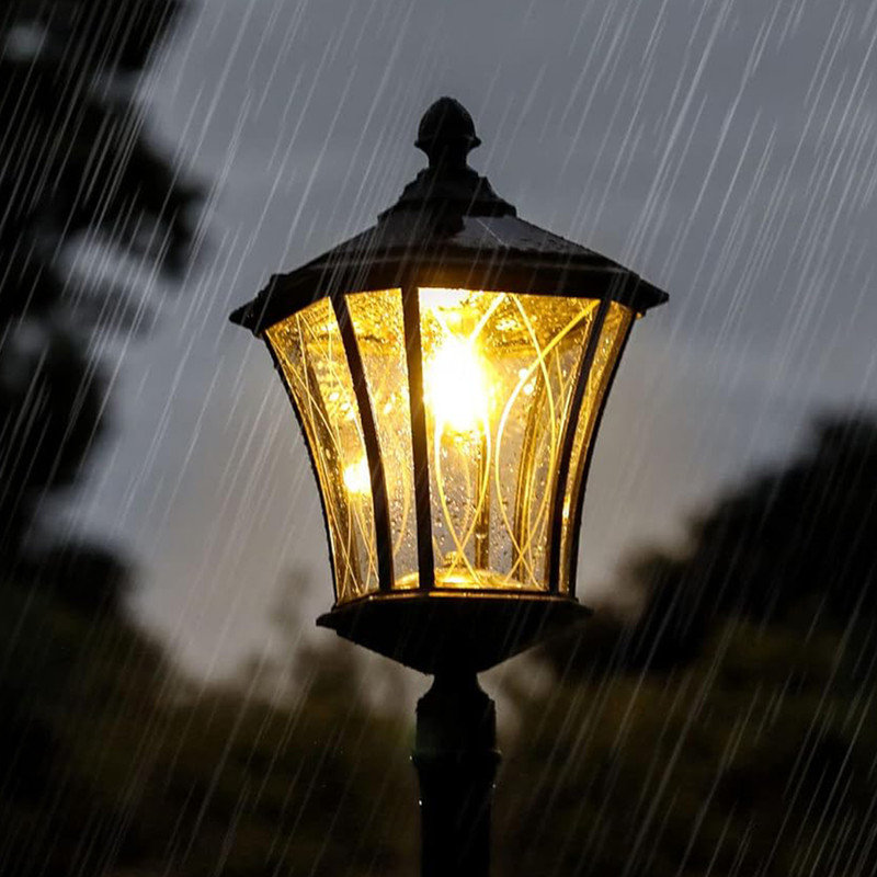 Red Barrel Studio® Outdoor Solar Lamp Post Light, Dusk to Dawn Pole ...