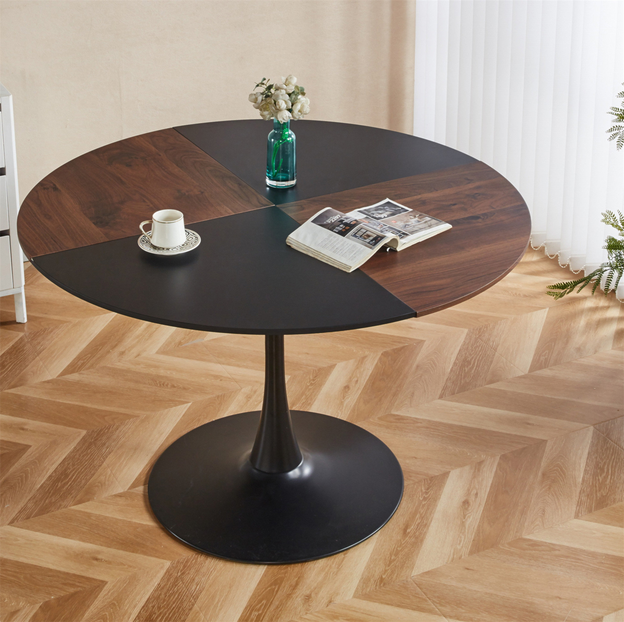 George Oliver 47.2INCH ROUND DINING TABLE,OFFICE TABLE,COFFEE TABLE ...