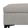 Simpli Home Rebecca 48"W Upholstered Coffee Table Storage Ottoman with ...