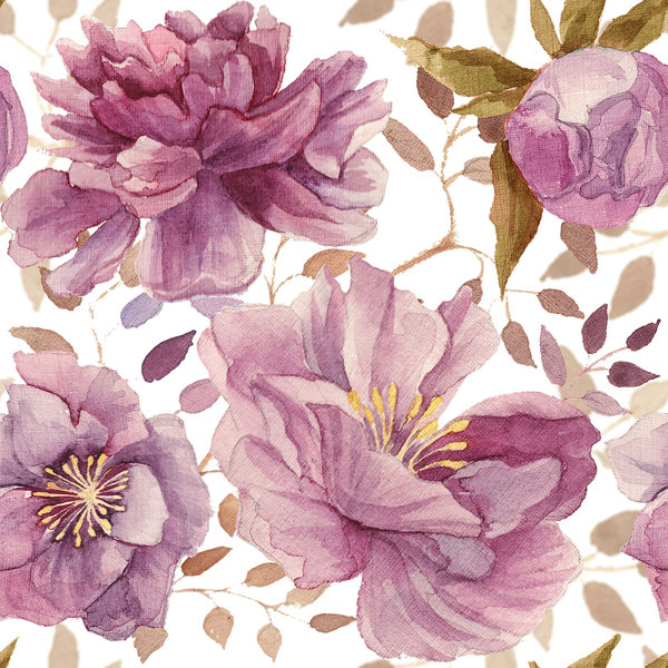 Red Barrel Studio® Iyannah Peel & Stick Floral Wallpaper - Wayfair Canada