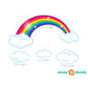 Sunny Decals Sparkling Rainbow Fabric Wall Decal & Reviews | Wayfair