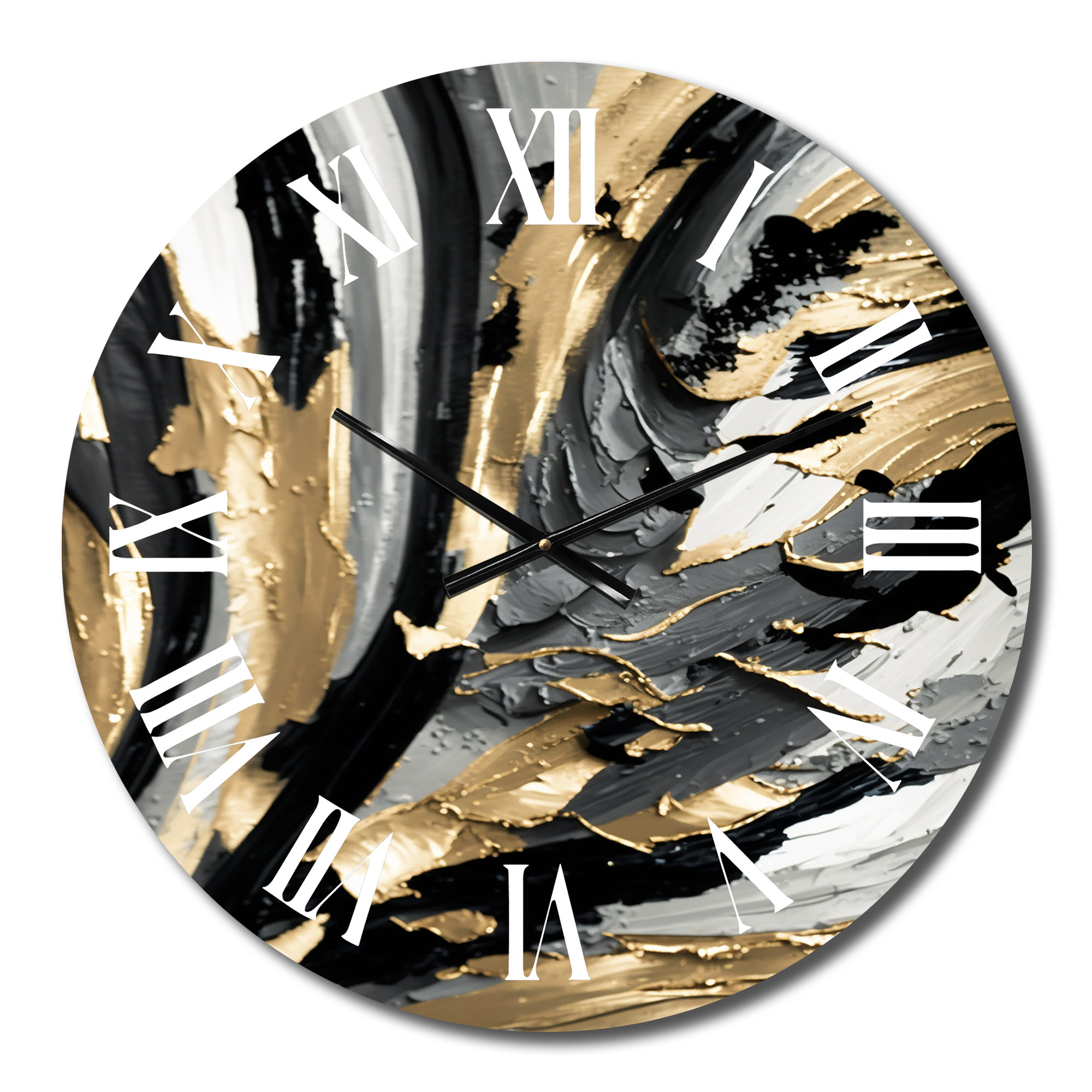 Design Art Rhythm Of Pleasure Abstract Black And Gold I - Abstract ...