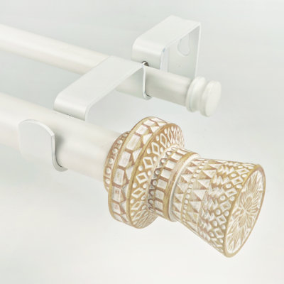 House of Hampton® Eliette Adjustable 1" Double Curtain Rod & Reviews ...