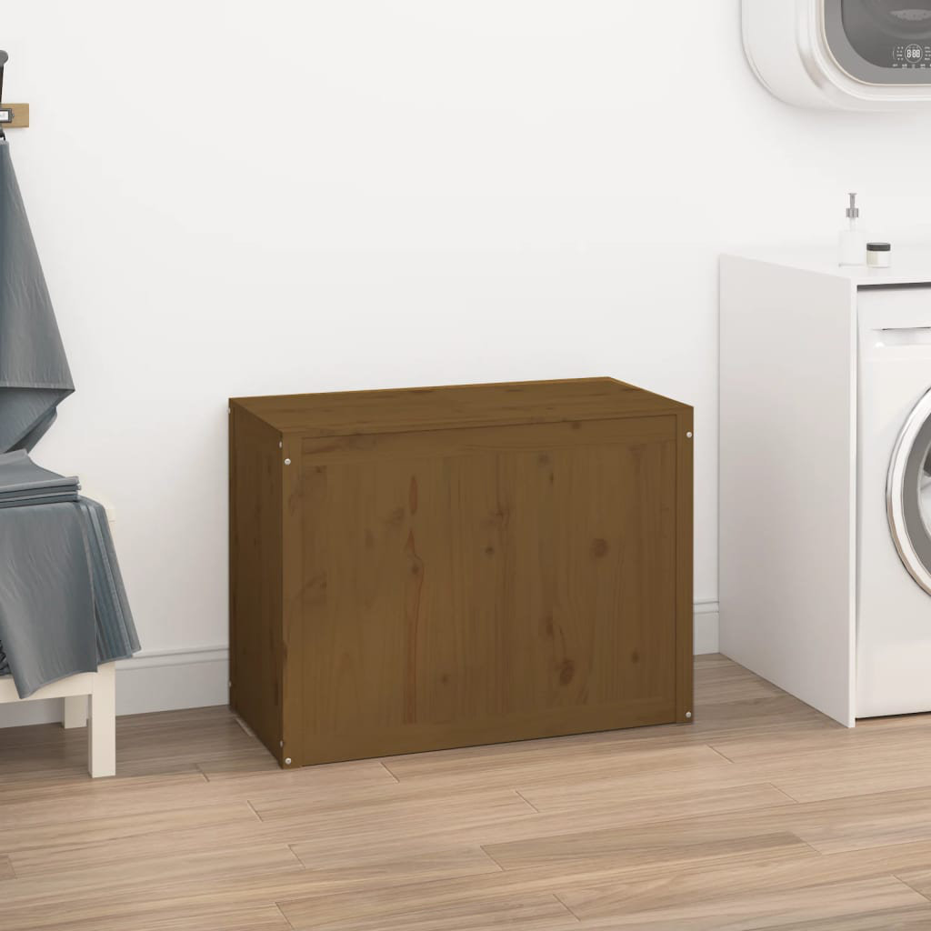 One Allium Way® Laundry Box 34.8X17.3X26.0" Solid Wood Pine | Wayfair