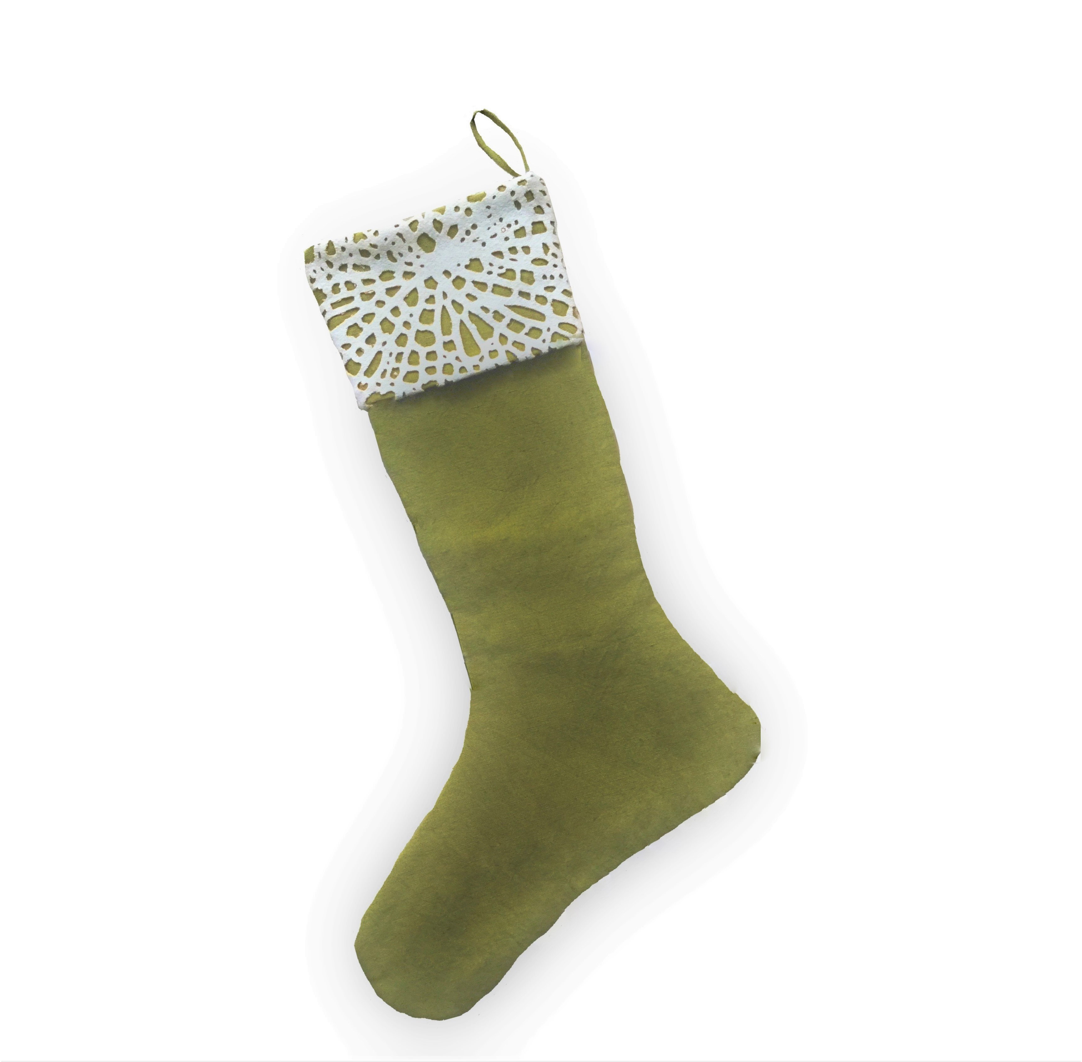 Arcadia Home Handmade Laser Cut Cuff Christmas Stocking | Wayfair