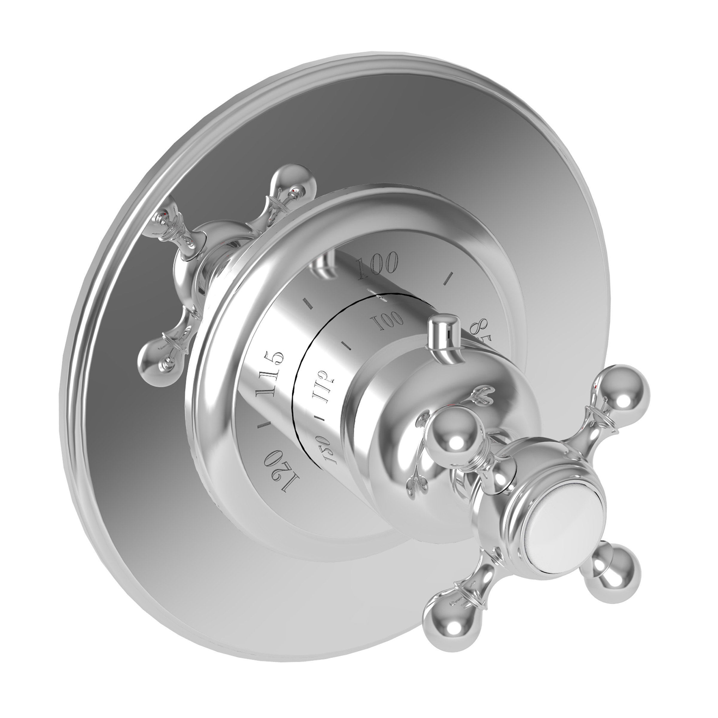 Newport Brass Victoria 3/4" Round Thermostatic Trim Plate With Handle ...