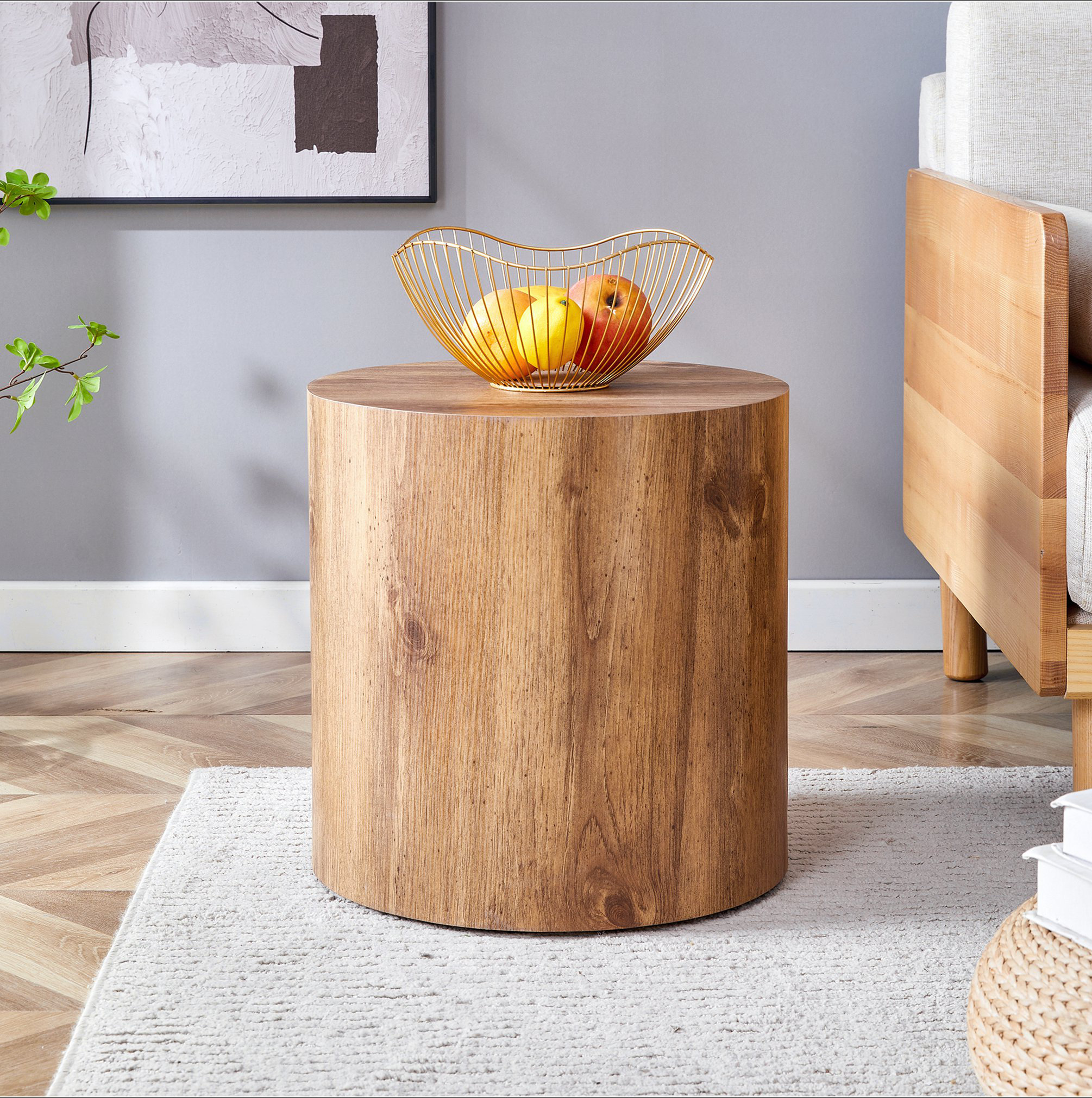 W-Jopns The Cylindrical Table With Its Patterned Design Can Be Easily ...