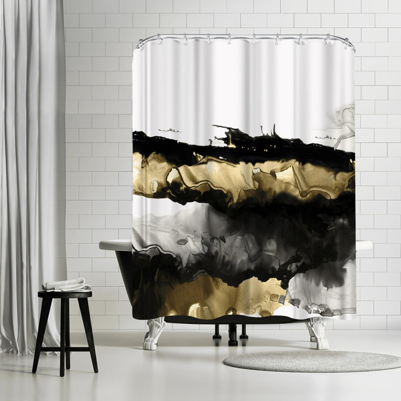 The Twillery Co.® Abstract Shower Curtain Drizzle by PI Creative Art ...