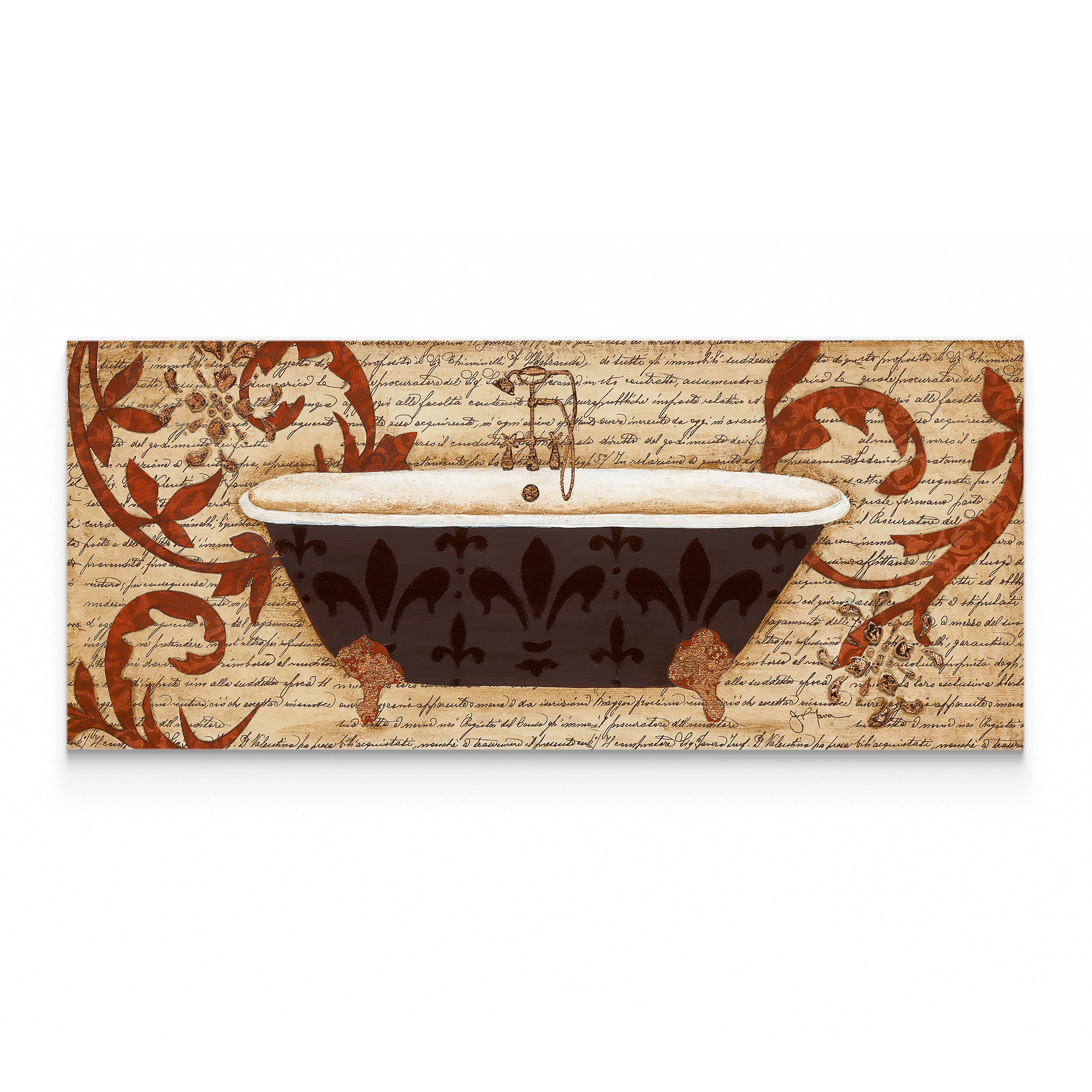 Wexford Home Renaissance Bath II by Janet Brignola Tava Wrapped Canvas ...