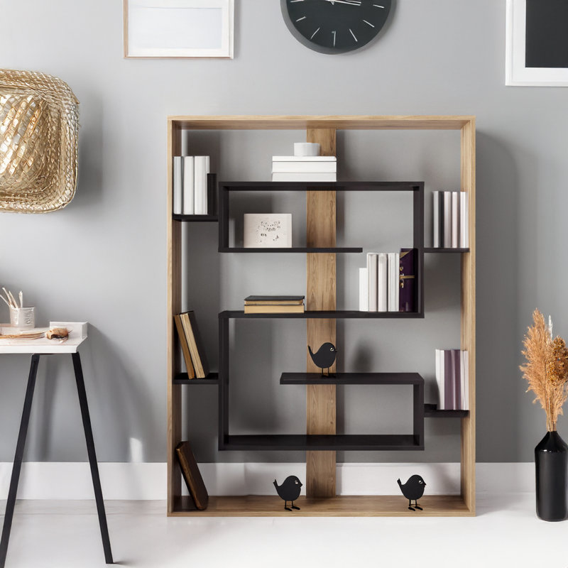 Latitude Run® Geometric Bookcase | Wayfair