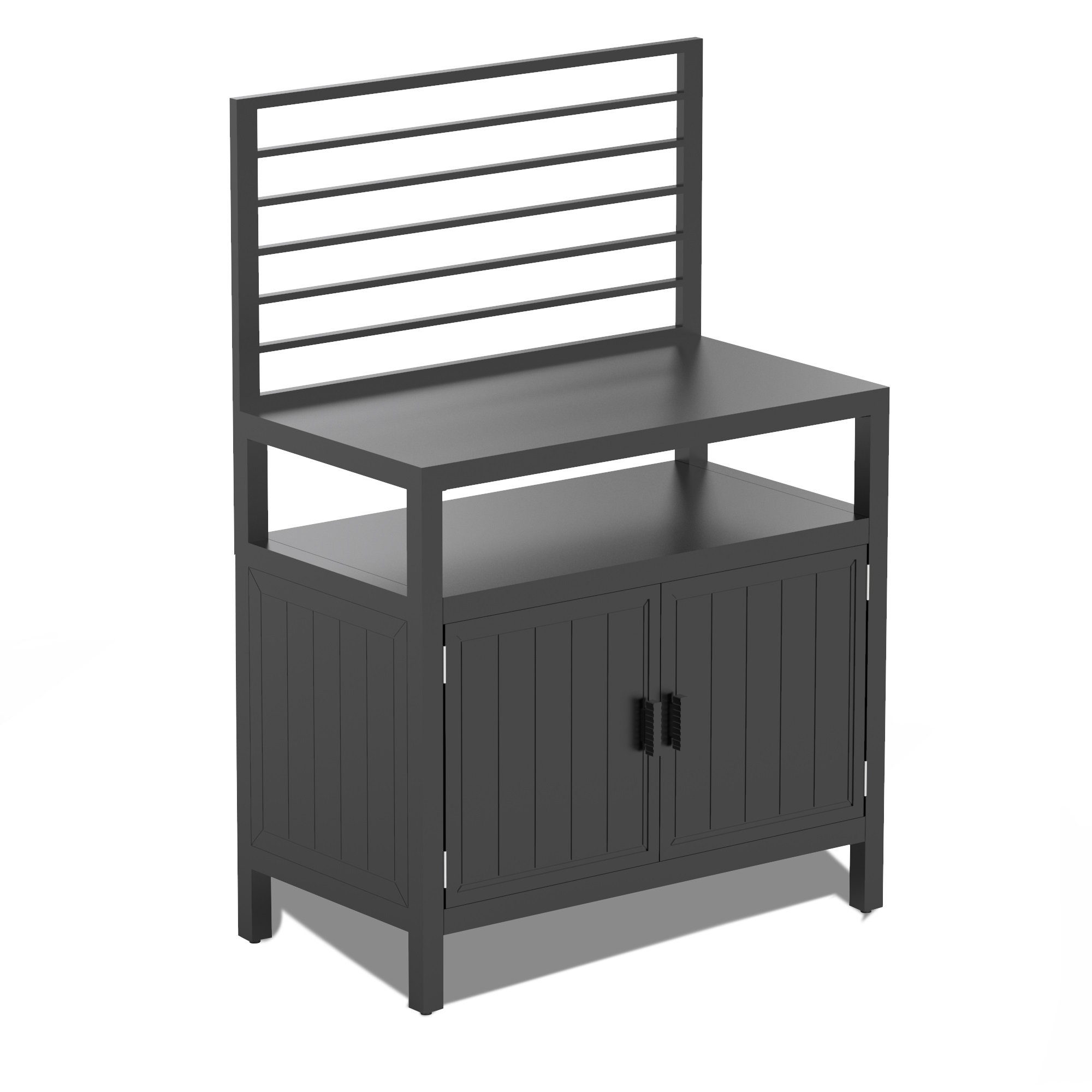 Lark Manor Aluminum Kitchen Island With 2 Door Wall Hanging - Wayfair ...