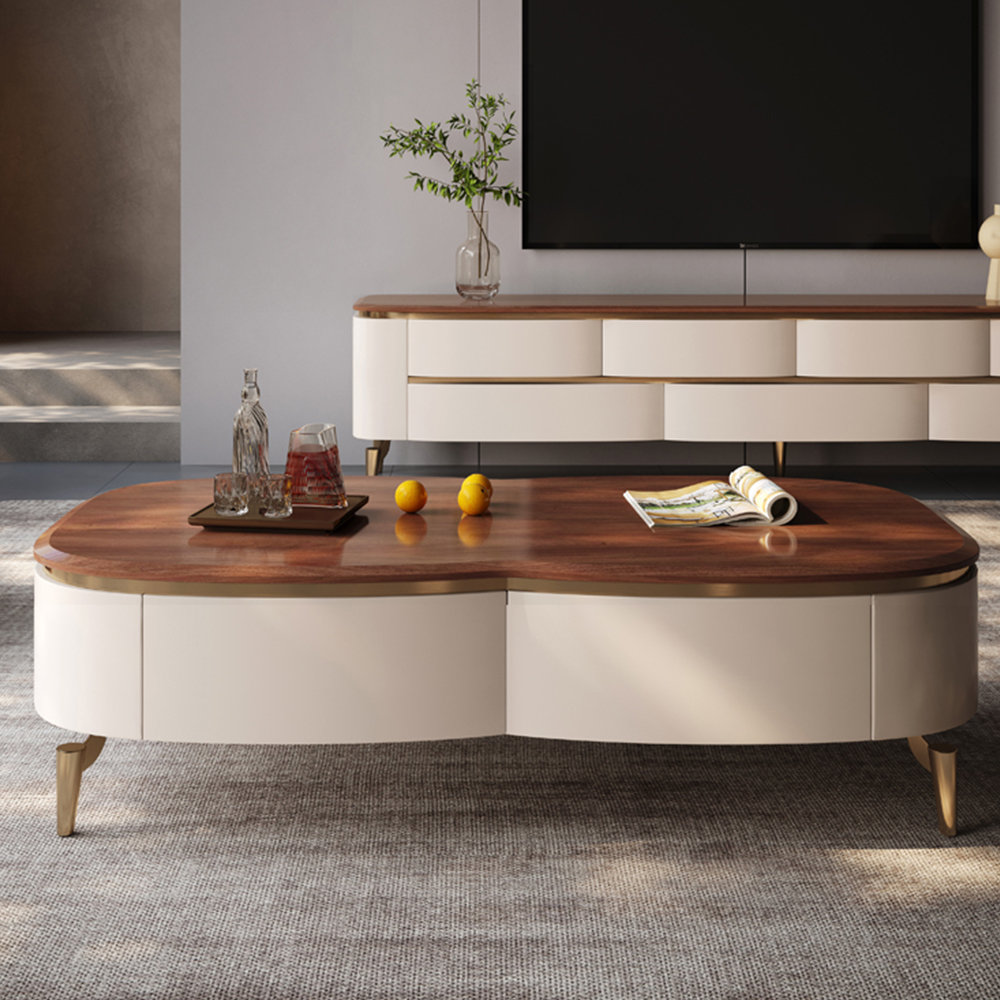 Bkoksety Solid wood advanced multi-functional tea table | Wayfair