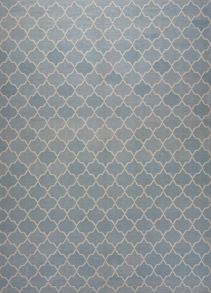 Matt Camron Rugs and Tapestries Handwoven Flatweave Blue/Gray Area Rug ...