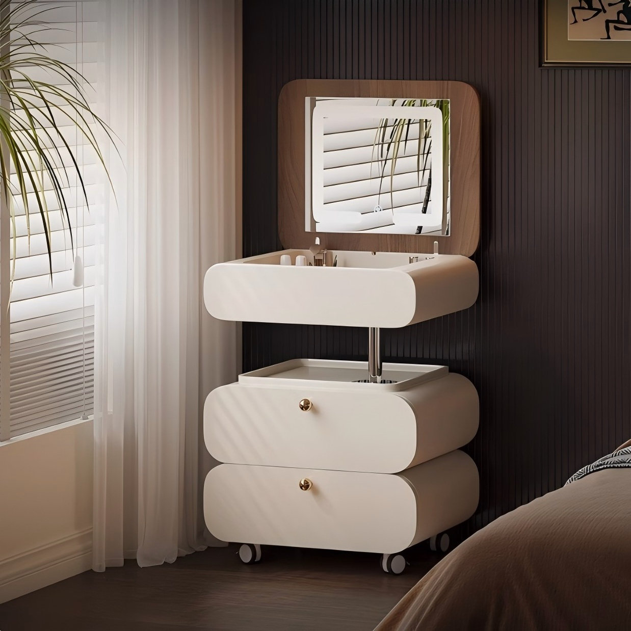 Orren Ellis Modern Minimalist Flip-top Movable Height-adjustable ...