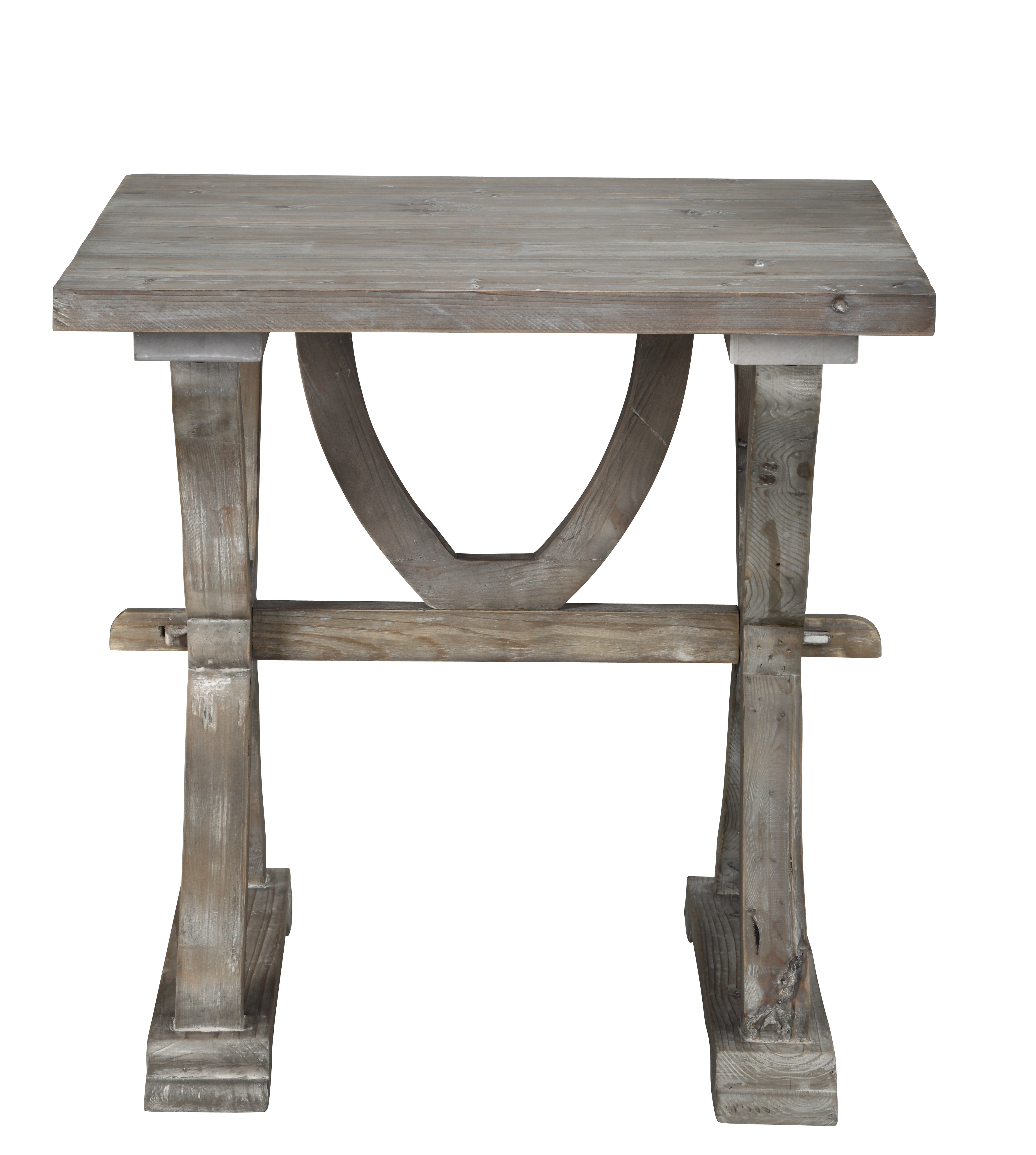 Ophelia & Co. Ornellas Solid Wood Trestle Side Table & Reviews | Wayfair