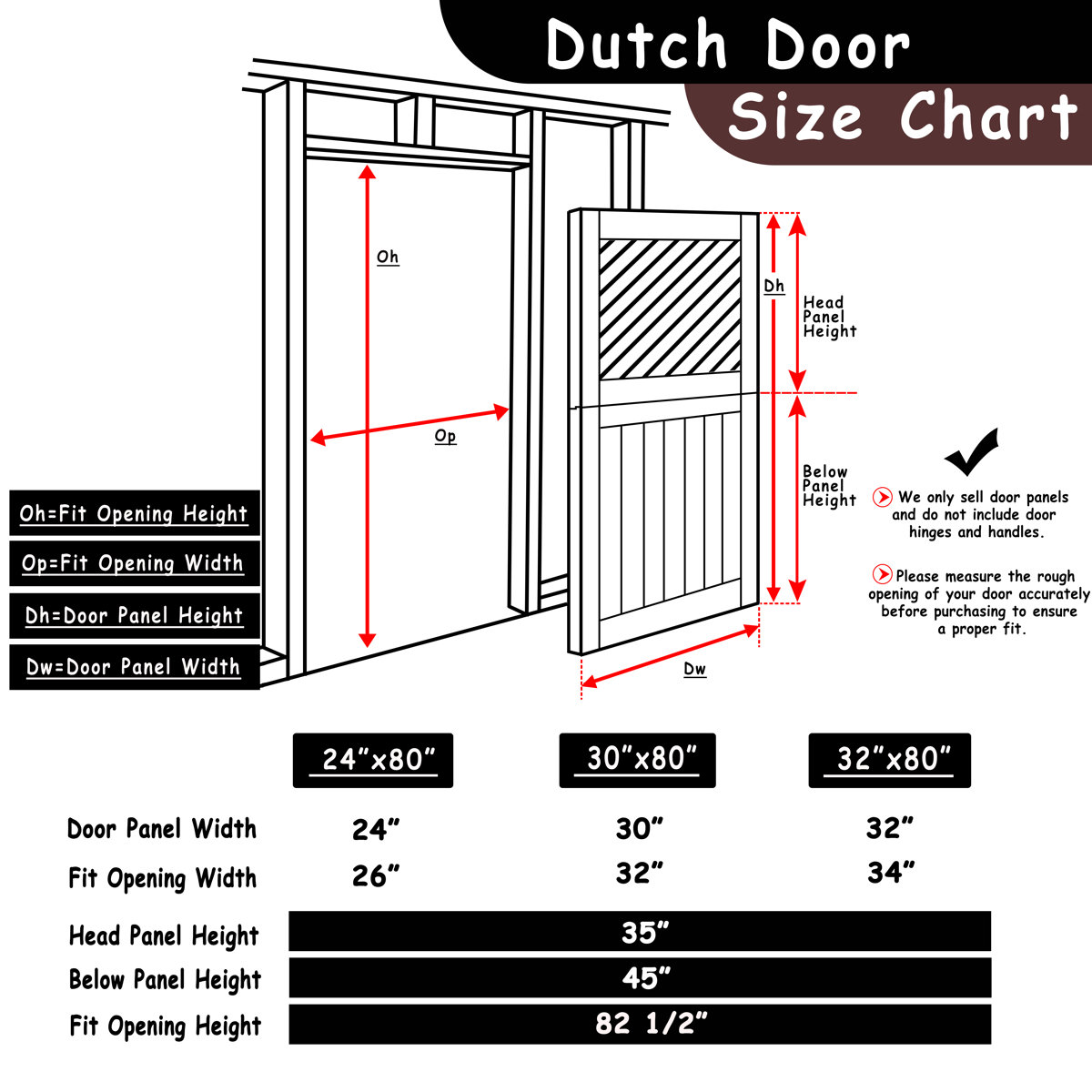 CHIC MODE Interior Dutch Door Half Frosted Glass Split Single Door Slab ...