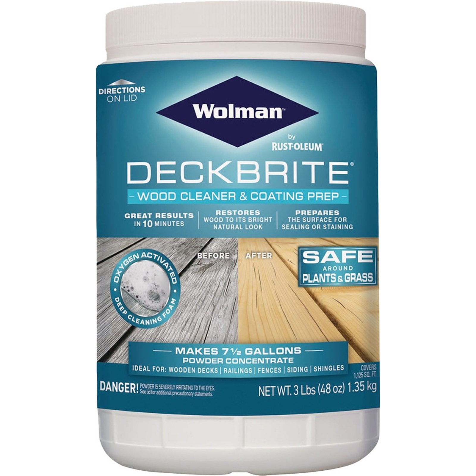 FixtureDisplays Wolman 16003 3Lb Deckbrite Wood Cleaner & Coating Prep ...
