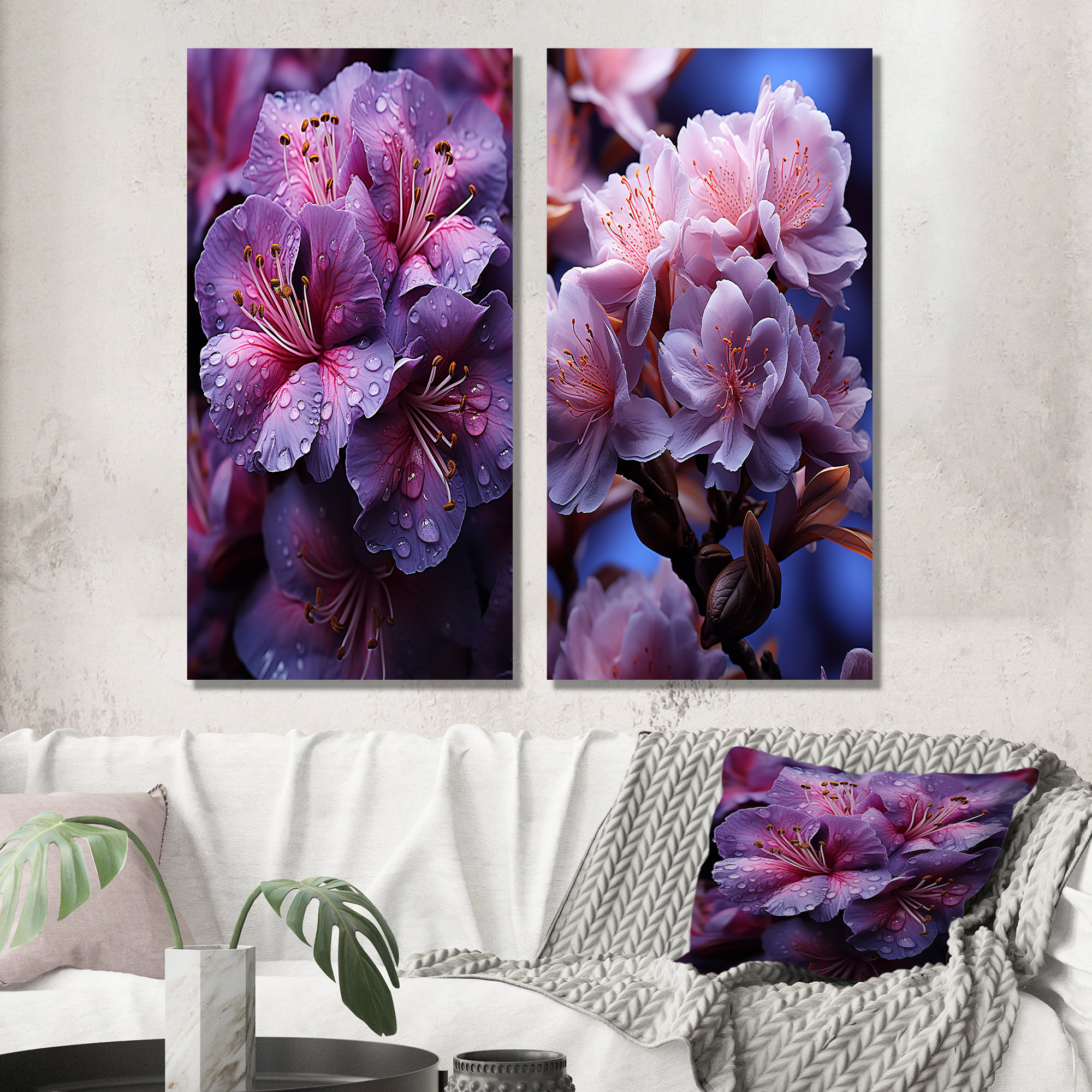 Latitude Run® Rhododendronpop Art Neon Garden Hues - Rhododendron ...