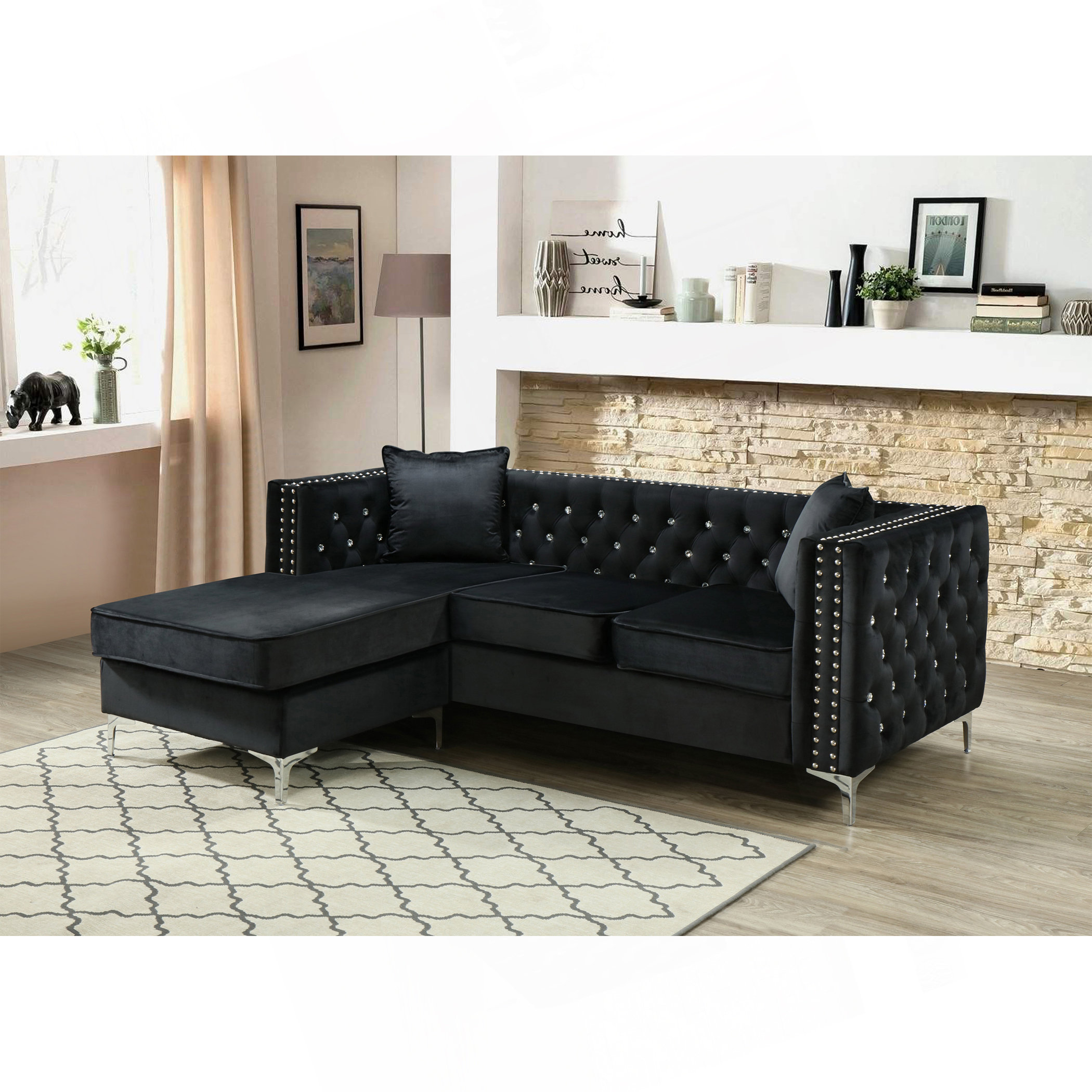 House of Hampton® Paige Sofa Chaise | Wayfair