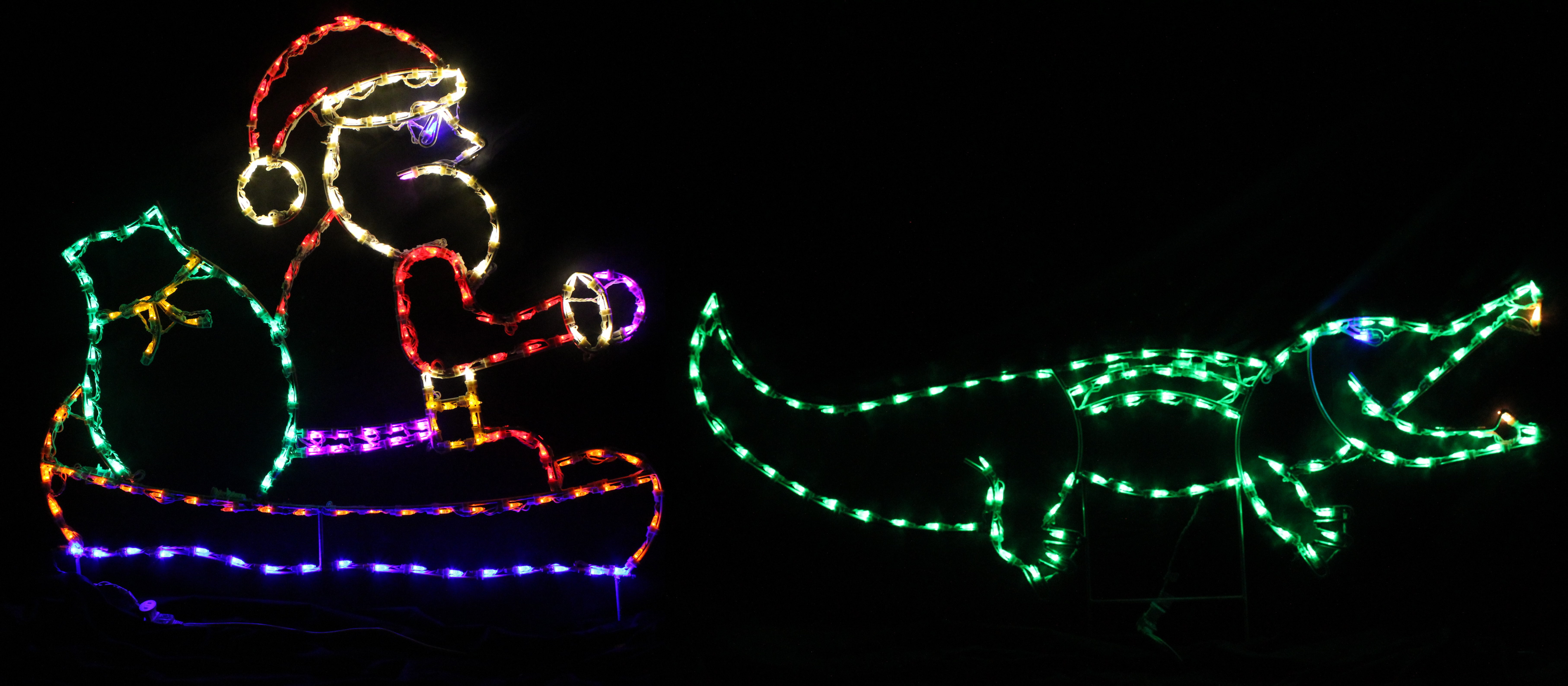 Lori's Lighted D'Lites Cajun Santa in Pirogue Boat Pulled By Gator ...
