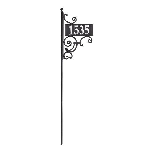 Whitehall Products Nite Bright Ironwork Reflective Address Post ...