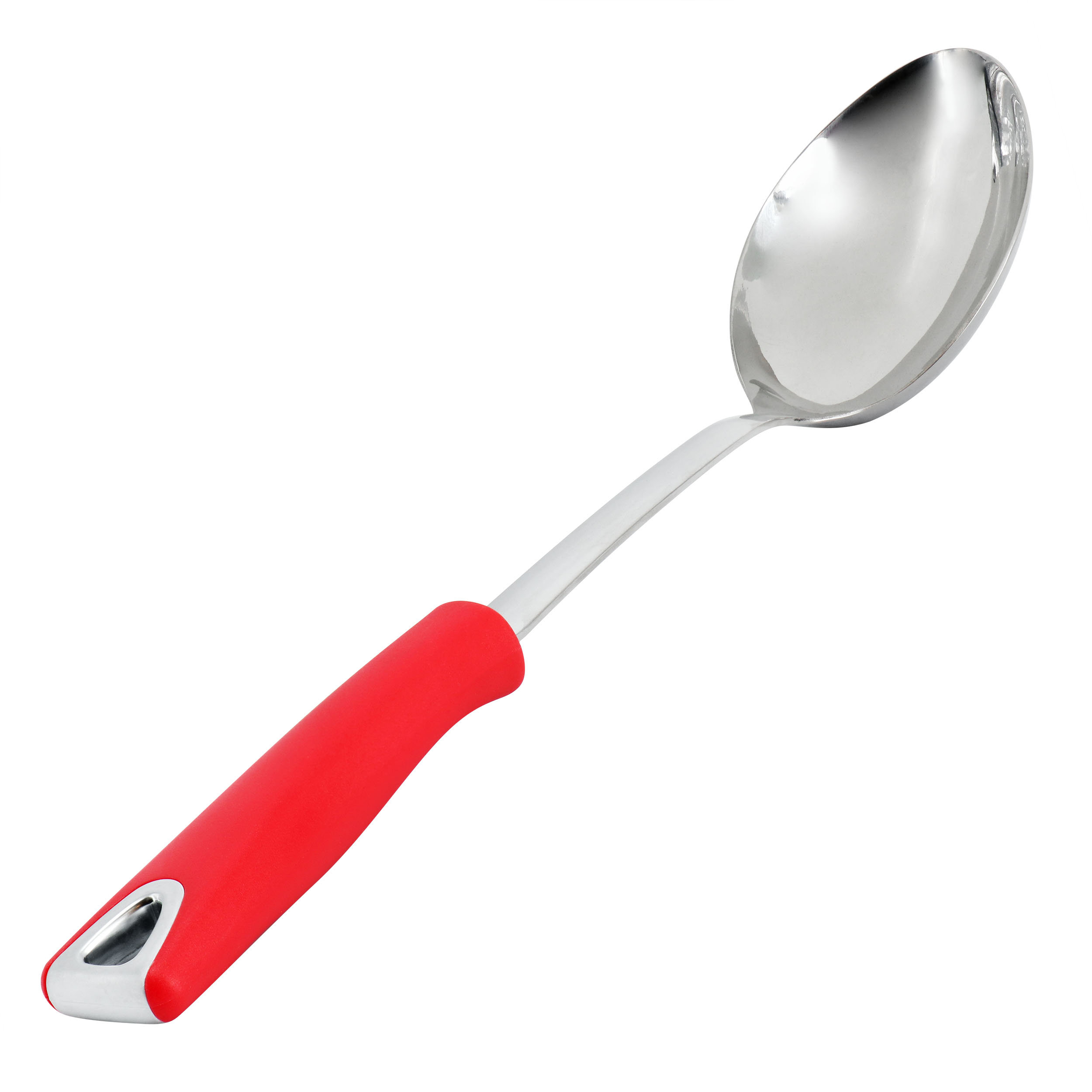 Martha Stewart Everyday Drexler Stainless Steel Serving Spoon in Red ...