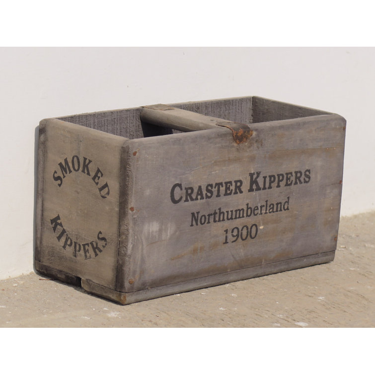 Brambly Cottage Roucourt Craster Kippers Solid Wood Organiser Box ...