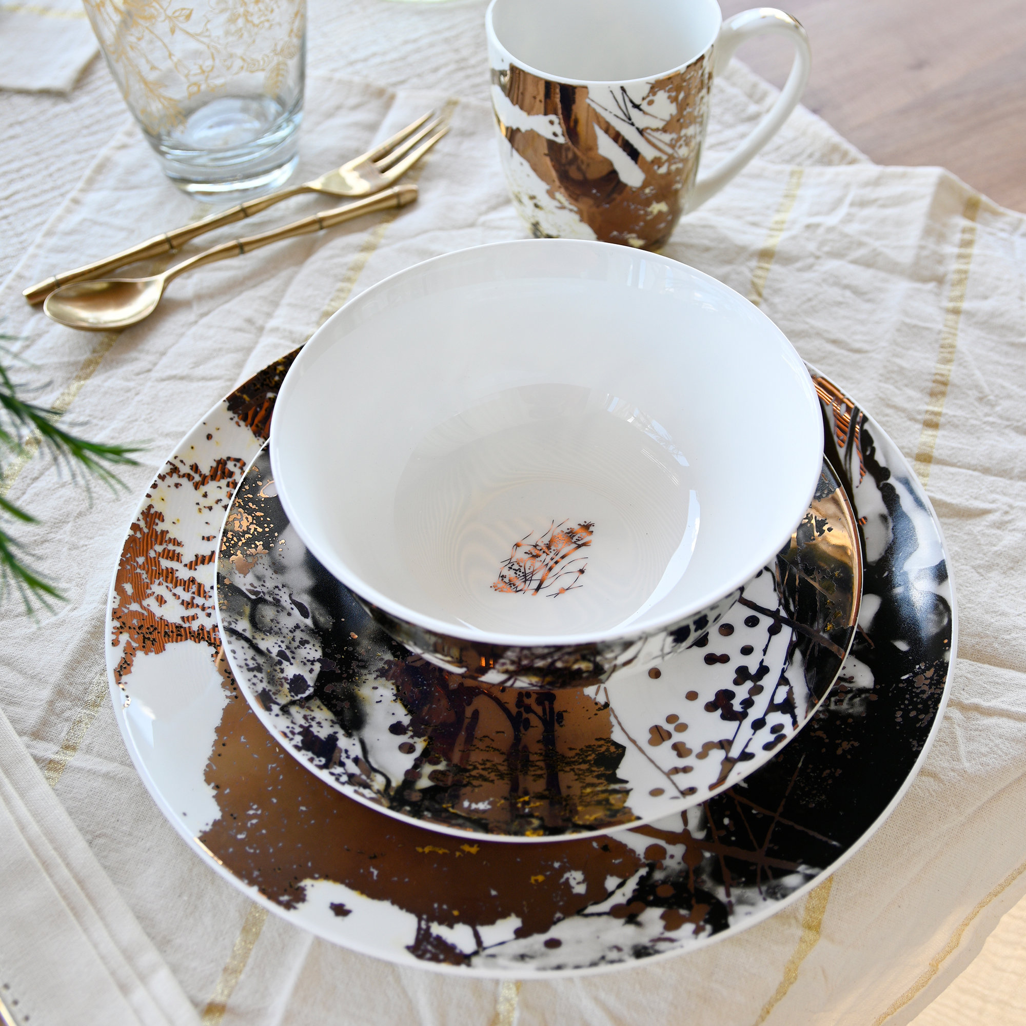 Latitude Run® 16 Piece Bone China Dinnerware Set - Wayfair Canada