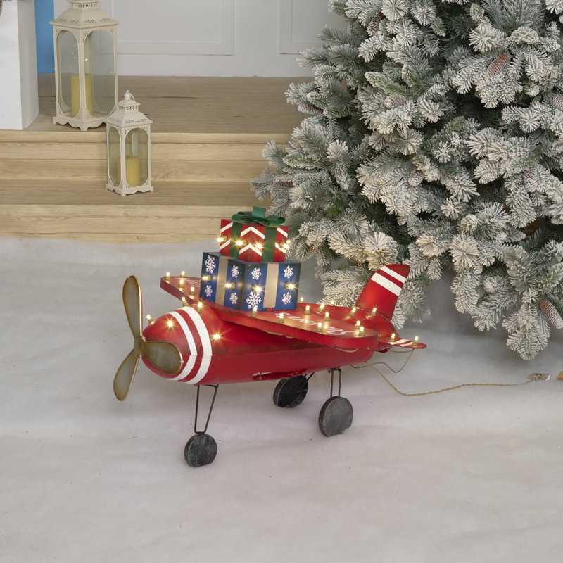 The Holiday Aisle® Plane Lighted Display & Reviews | Wayfair