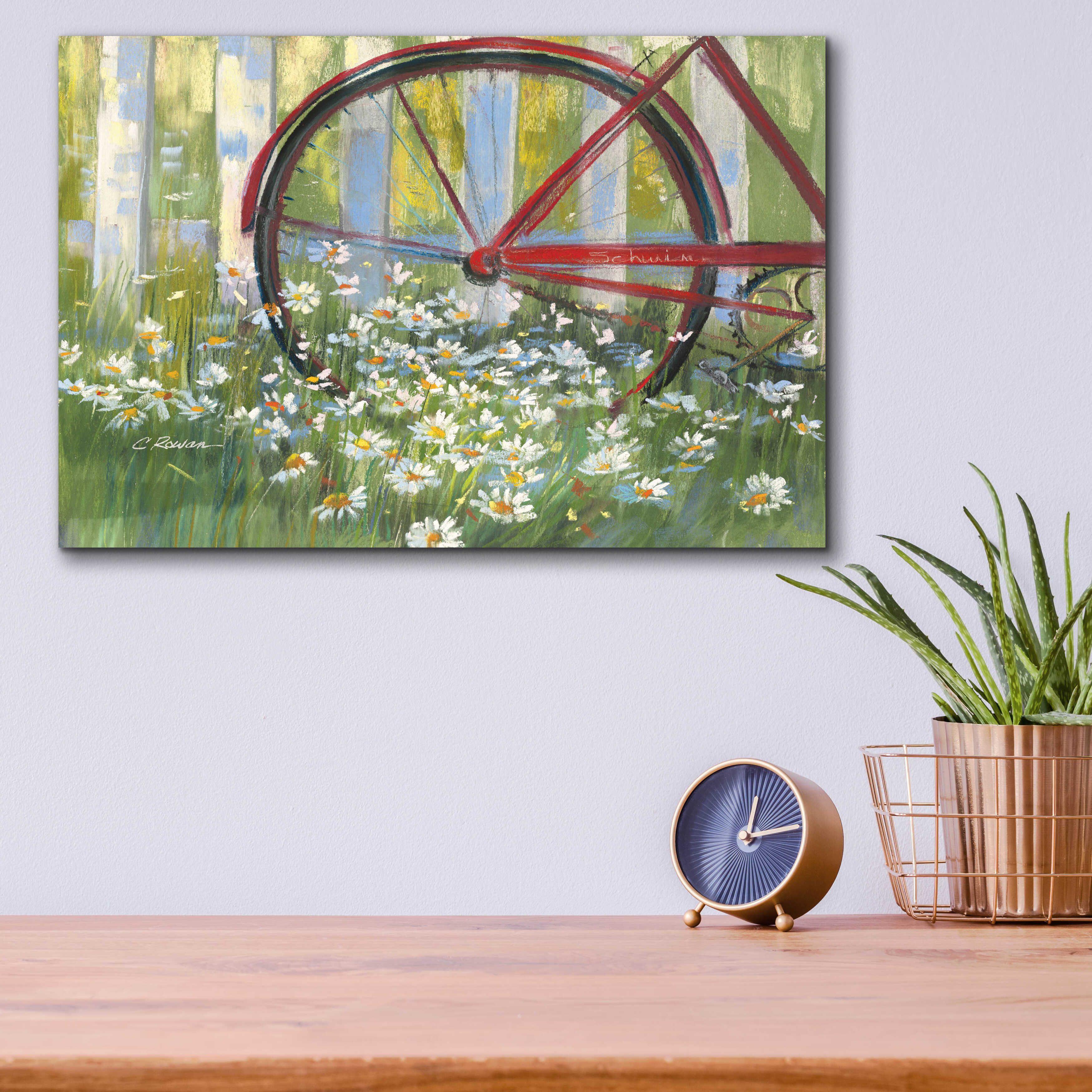 Lark Manor™ 'Bicycle By The Fence Crop' by Carol Rowan, Acrylic Glass ...