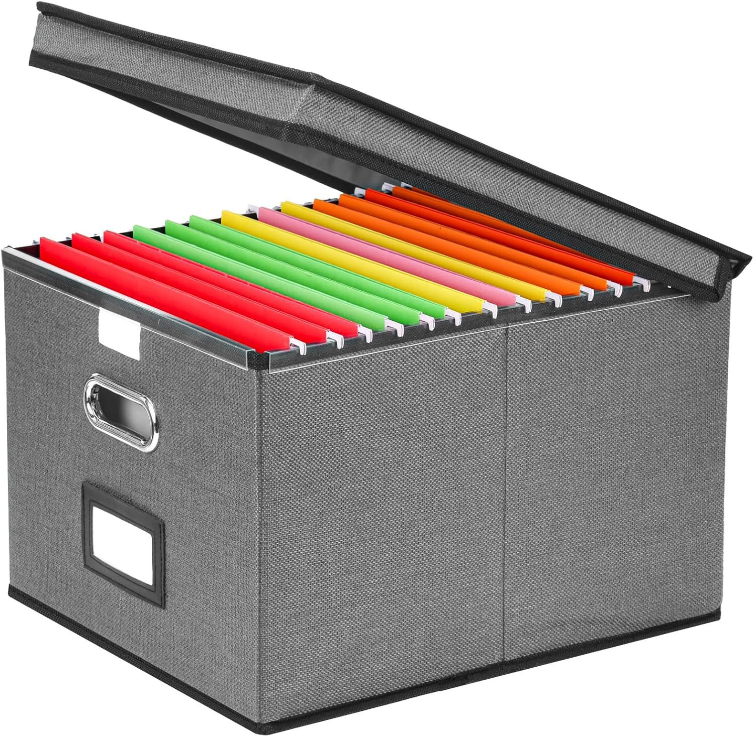 GO APPLIANCE CENTRAL, LLC 1 Pack File Organizer Box With Lid,Dark Gray ...