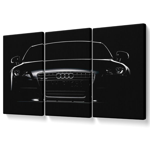 Williston Forge Audi Shadow - 3 Piece Wrapped Canvas Print | Wayfair.co.uk