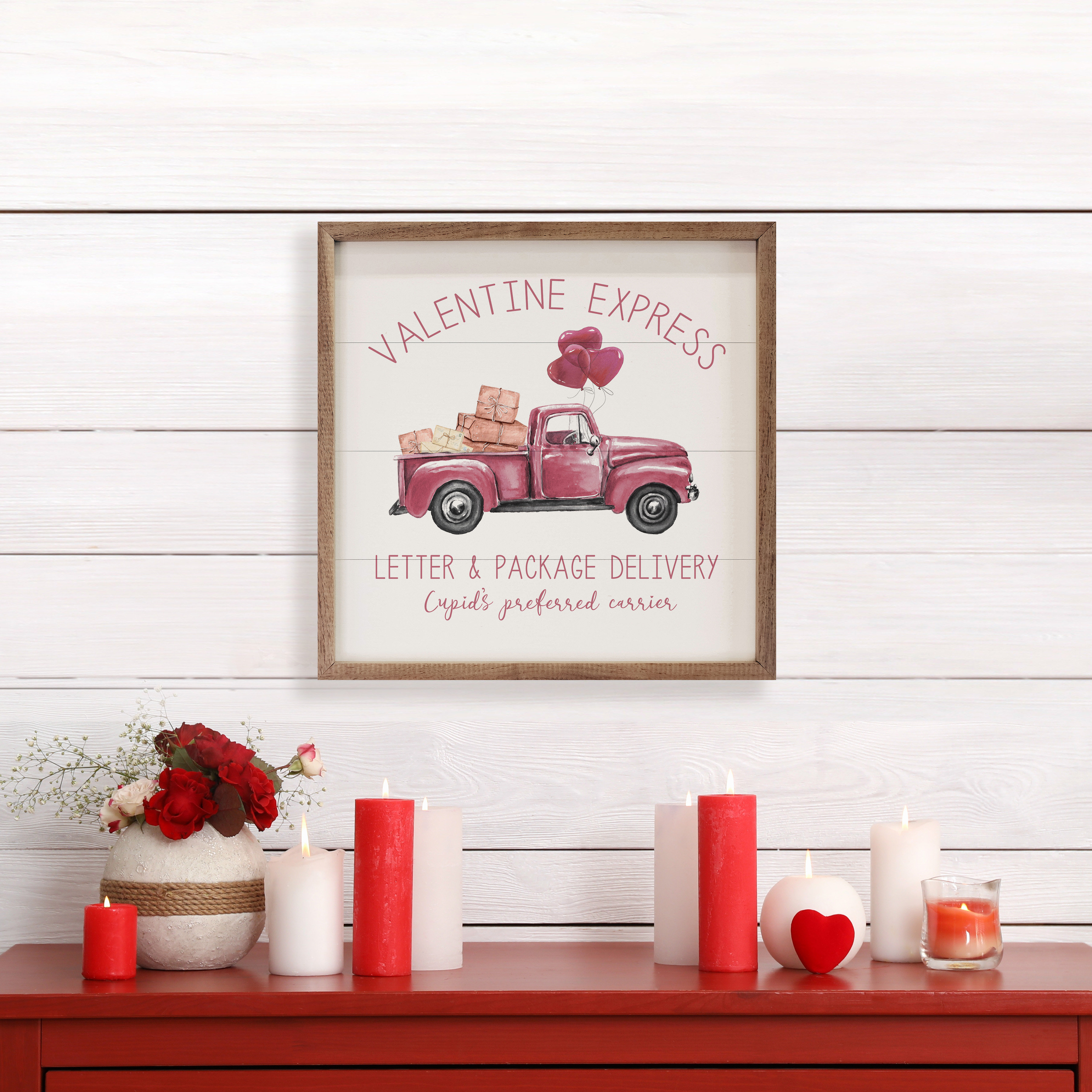 Trinx Valentine Express Pink Truck White - Wayfair Canada