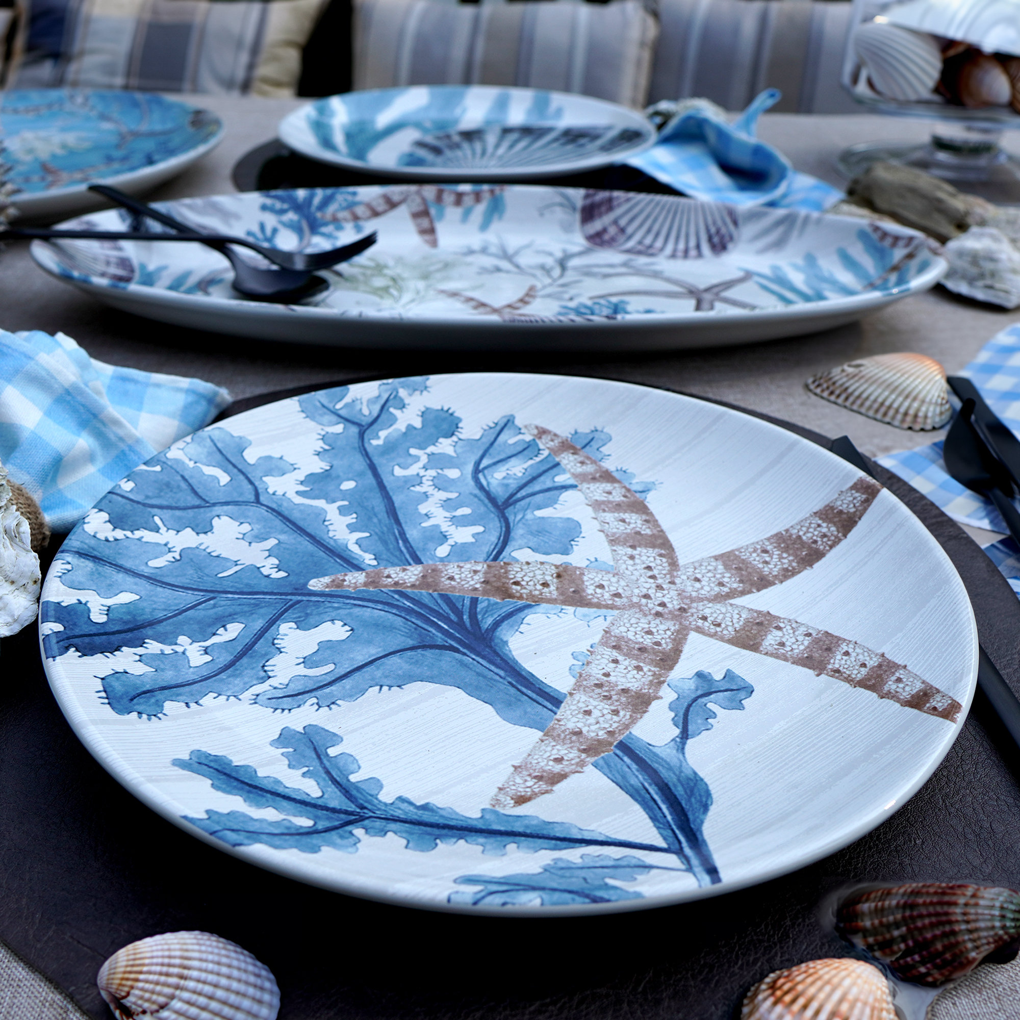 Certified International Beyond the Shore Set of 4 Dinner Plates | Wayfair