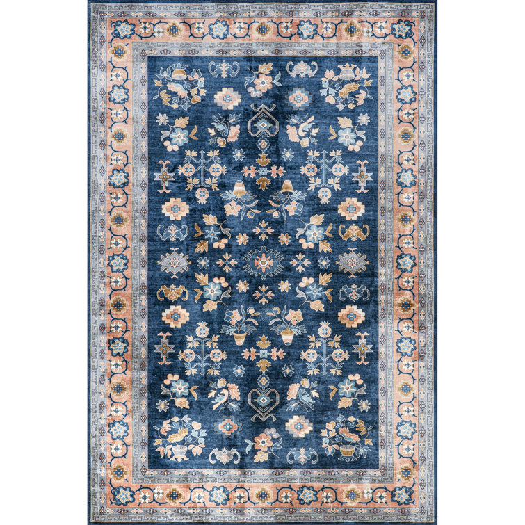 Lauren Liess x Rugs USA Dayflower Oriental Machine Woven Polyester Area ...