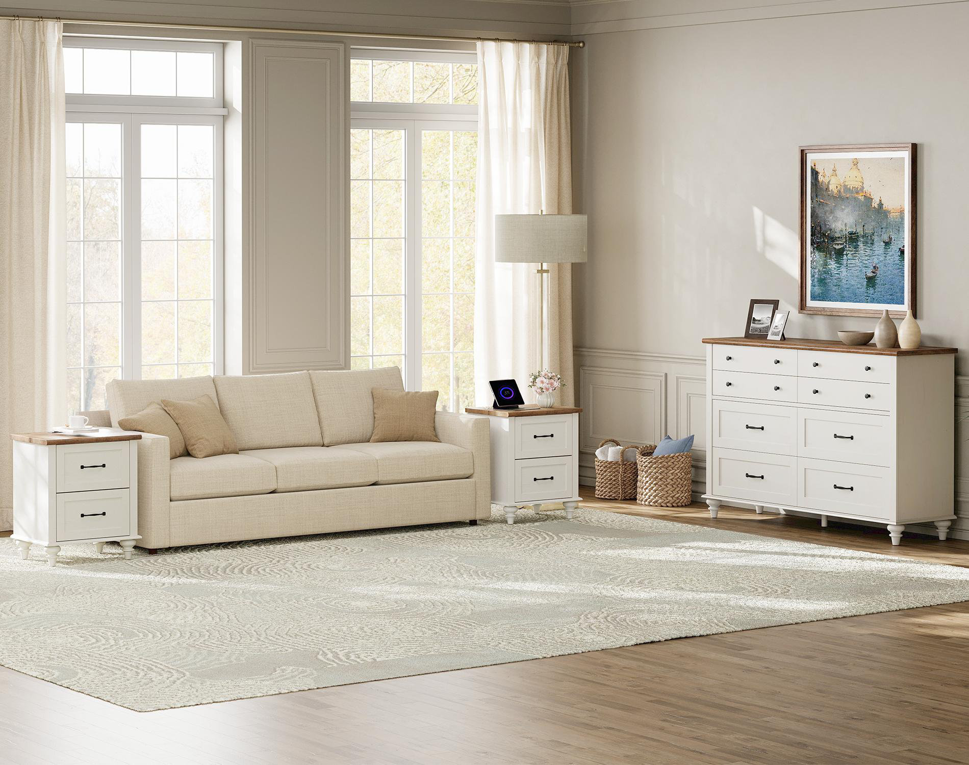 Charlton Home® Elyam 3 Piece Bedroom Set - Includes 8 Drawer Dresser ...