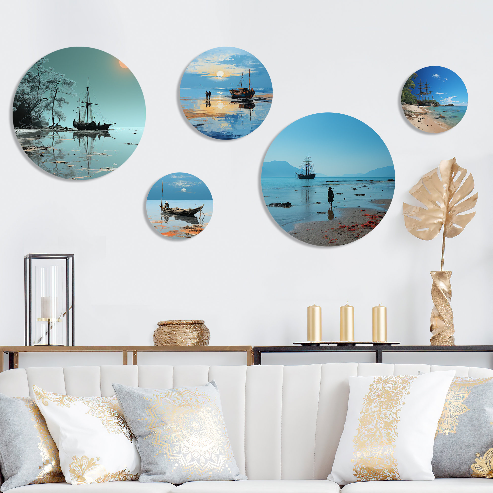 Breakwater Bay Sunset Privateer Respite - Pirate Pirate Round Wall Art ...