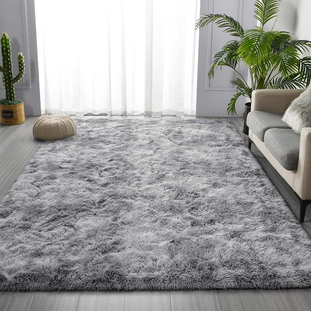 Mercer41 Tie-Dyed Plush Fuzzy Rugs For Living Room, Ultra Soft Fluffy ...