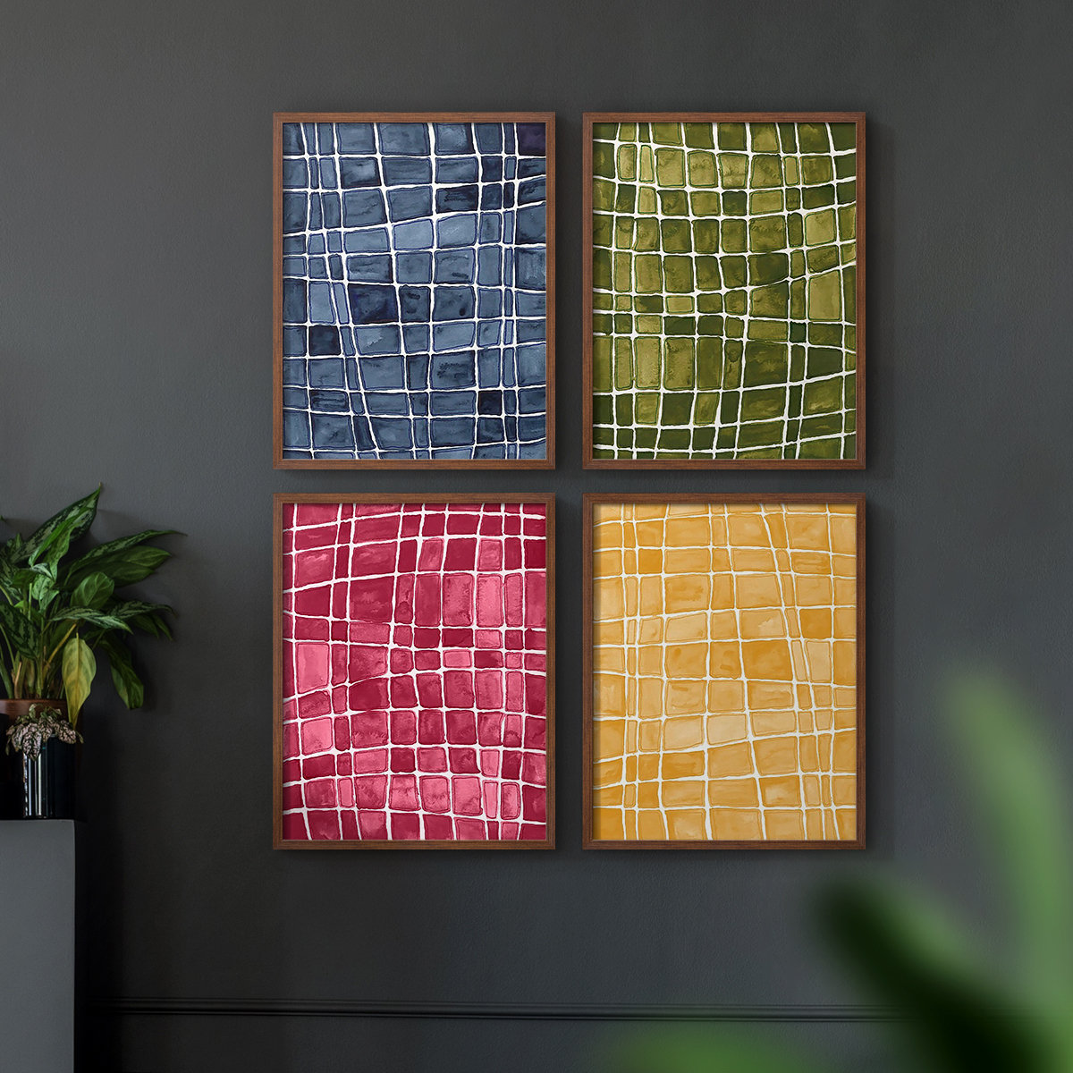 Wrought Studio Square Bluff I Framed Print - Set of 4 - Wayfair Canada