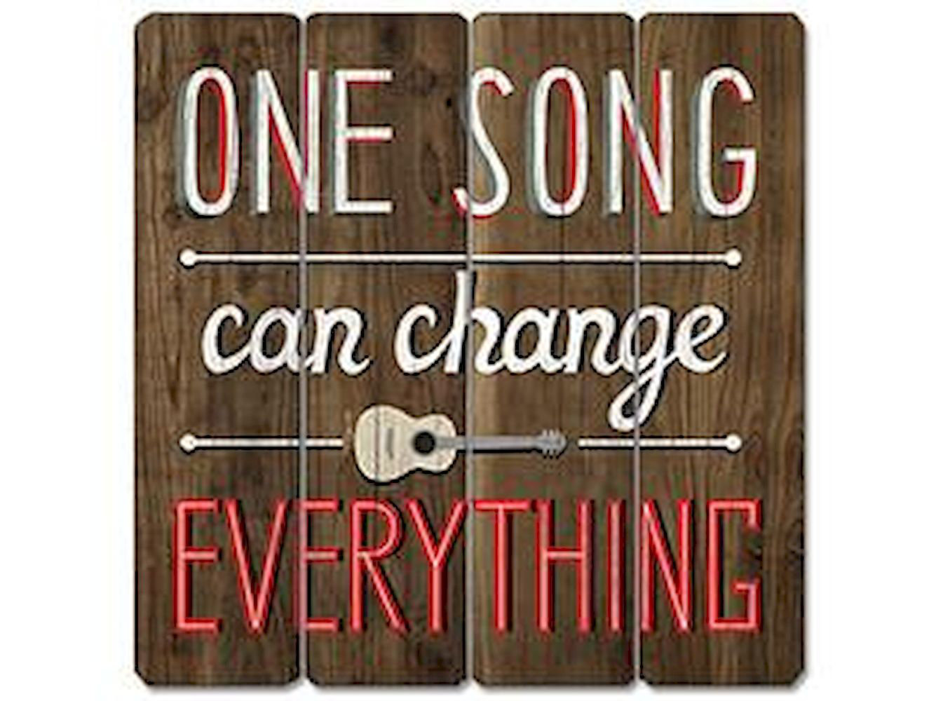 Millwood Pines One Song Wooden Sign Wall Décor | Wayfair