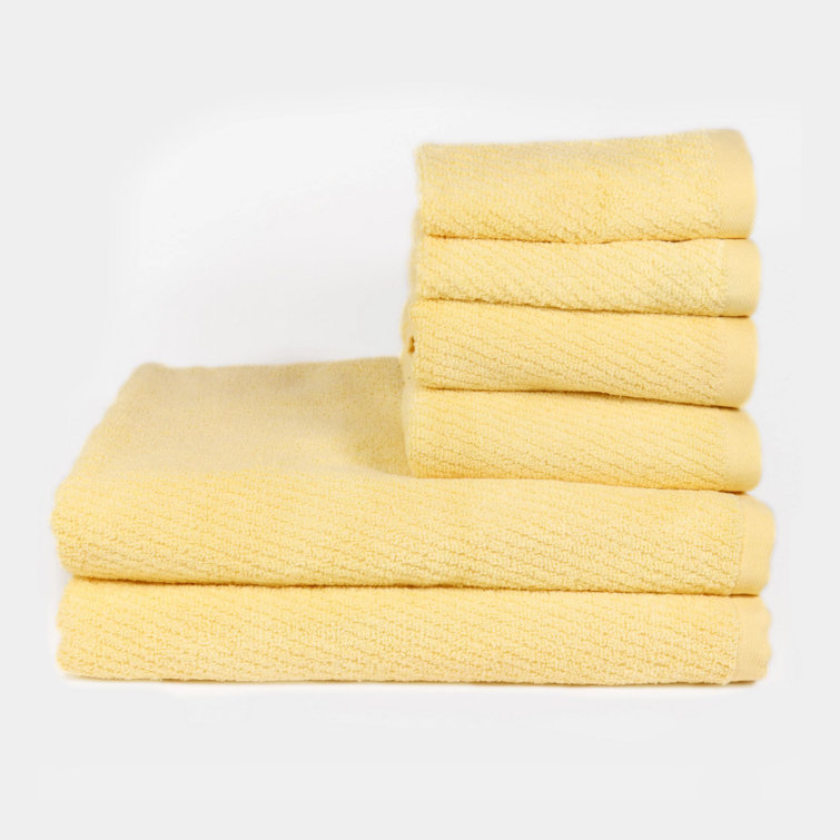 ArkwrightLLC Cotton Ribbed Bath Towels | Wayfair
