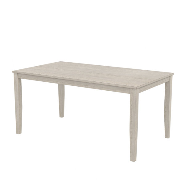 Winston Porter 59" Solid Wood Dining Table For 4-6 Person, Rectangular ...
