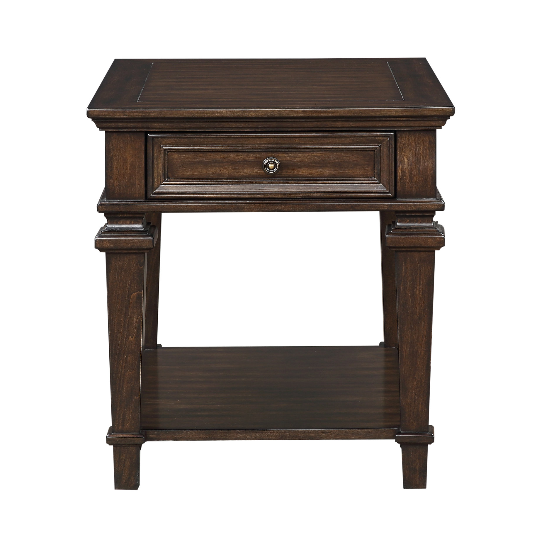 Latitude Run® Classic Rectangular End Table In With Drawer And Bottom ...