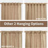 Mercer41 Linen blend semi sheer Curtains, Neutral Modern Farmhouse ...