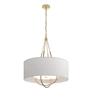 Hubbardton Forge Loop 4 - Light Dimmable Drum Chandelier | Wayfair